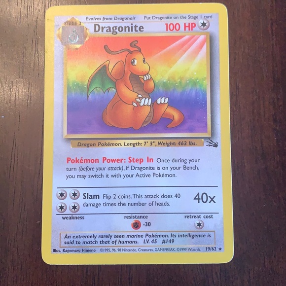 Pokemon | Other | Dragonite First Edition 962 | Poshmark